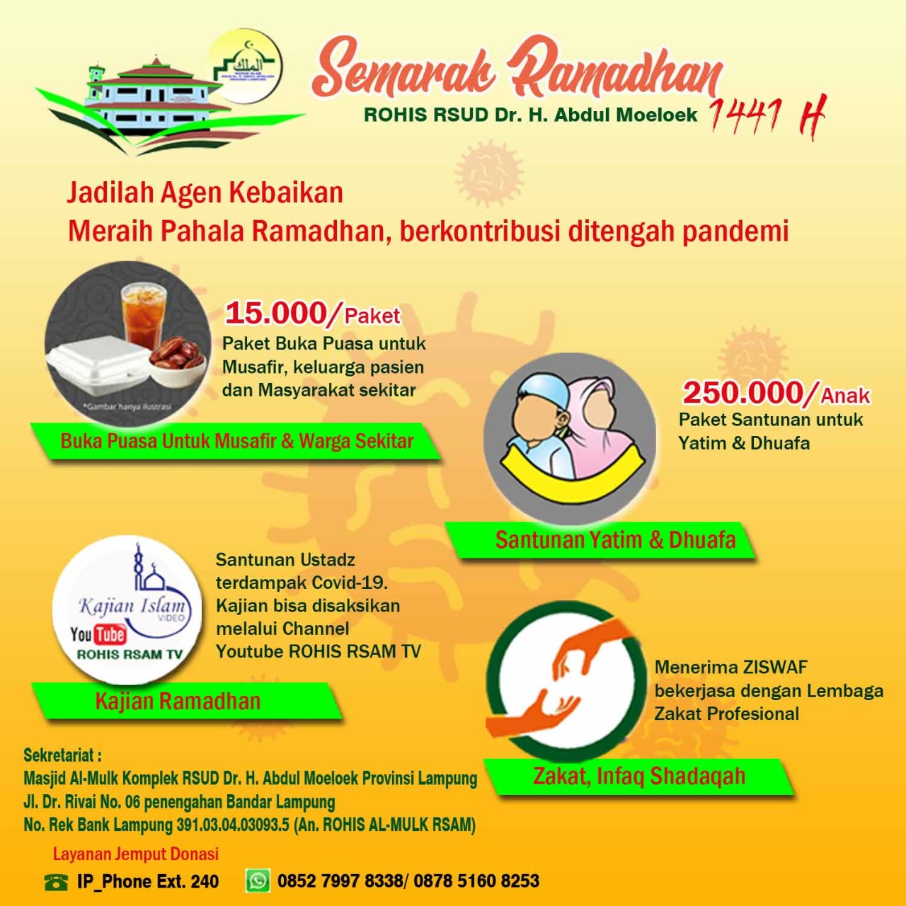 Rohis RSAM Gelar Santunan 1000 Anak Yatim dan Dhuafa Selama Ramadhan ...